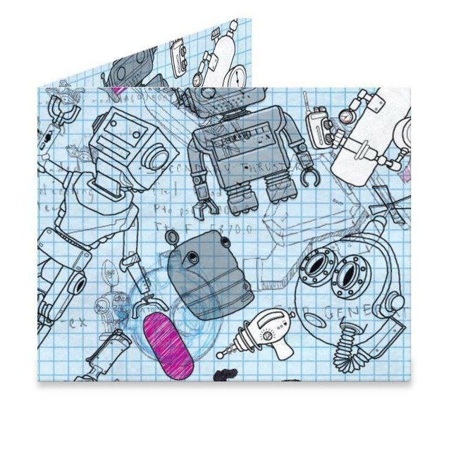 Dynomighty Robots Mighty Wallet Adult Wallets Made In USA DY-856 Robot ...