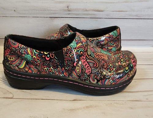 Klogs Mission Floral Colorful Shoes Clogs Nurse Loafer Mule Pink Size 6 ...