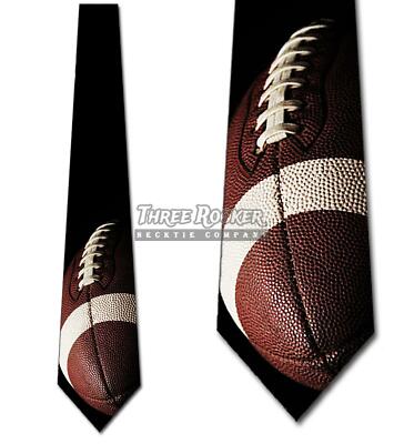 Football Ties Mens Sports Necktie Fun Game Day Tie | eBay