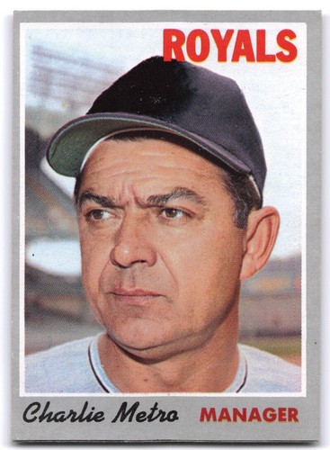 1970 Topps Charlie Metro Kansas City Royals #16 | eBay