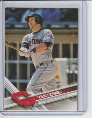 2017 Yan Gomes Topps Baseball Series 1 #137 Cleveland Indians | eBay