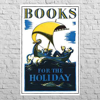 Poster Books for the Holiday, 1927 | 22x33" Big size | Old srore ...