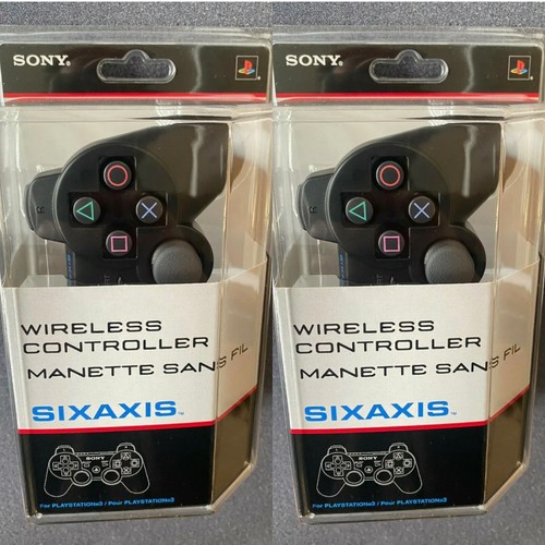 Lot (2) Sony Wireless PS3 Controller SIXAXIS Bluetooth 2-895-015-01 NOS ...