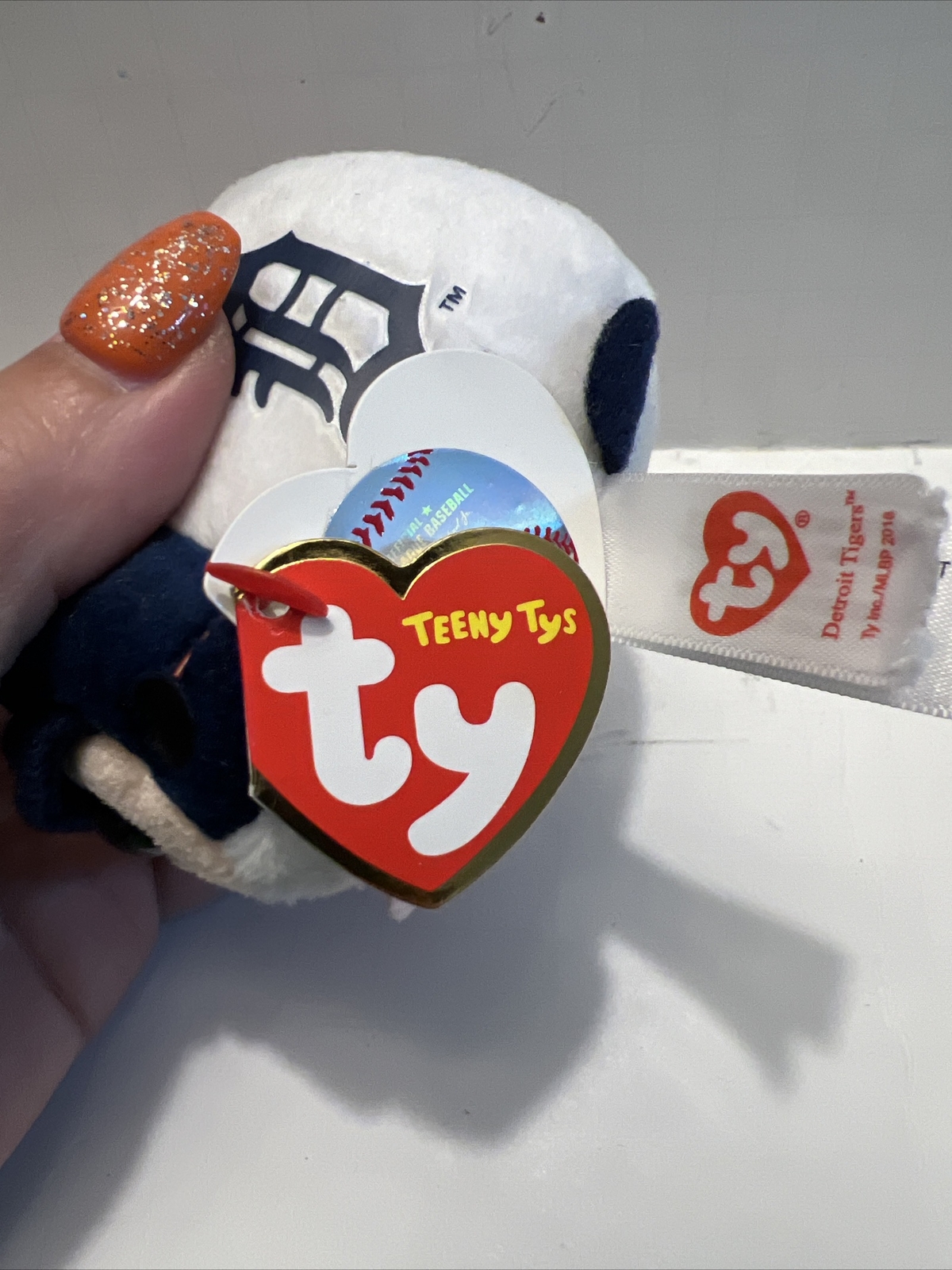 MLB Detroit Tigers Ty Beanie Boos Teeny Tys 4" Stackable Plush Toy MWMT ...