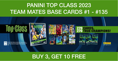 Panini Top Class 2023 Base Cards #1 - #135 | eBay UK