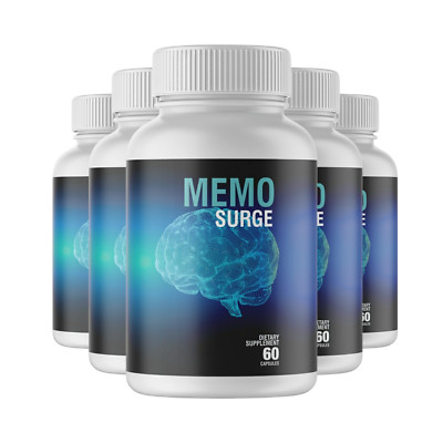5-Pack Memo Surge - All Natural Mind Boost Formula MemoSurge - 300 ...