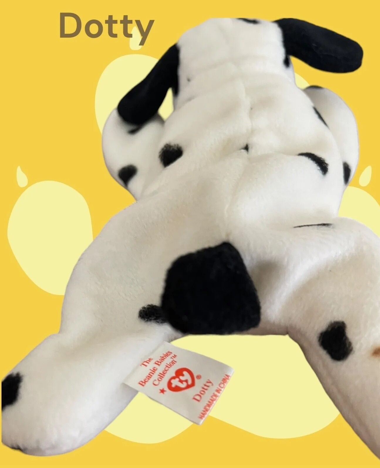 Vtg 1996 TY Beanie Babies Collection Dotty the Dalmatian Dog Plush w/ Tags | eBay