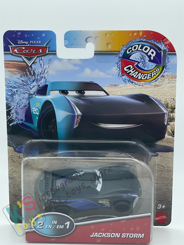 COLOR CHANGERS Disney Pixar Cars by MATTEL, JACKSON STORM (BLUE/BLACK ...