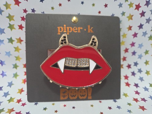 Piper K Hair Clip - Vampire Lips - Diamante | eBay UK