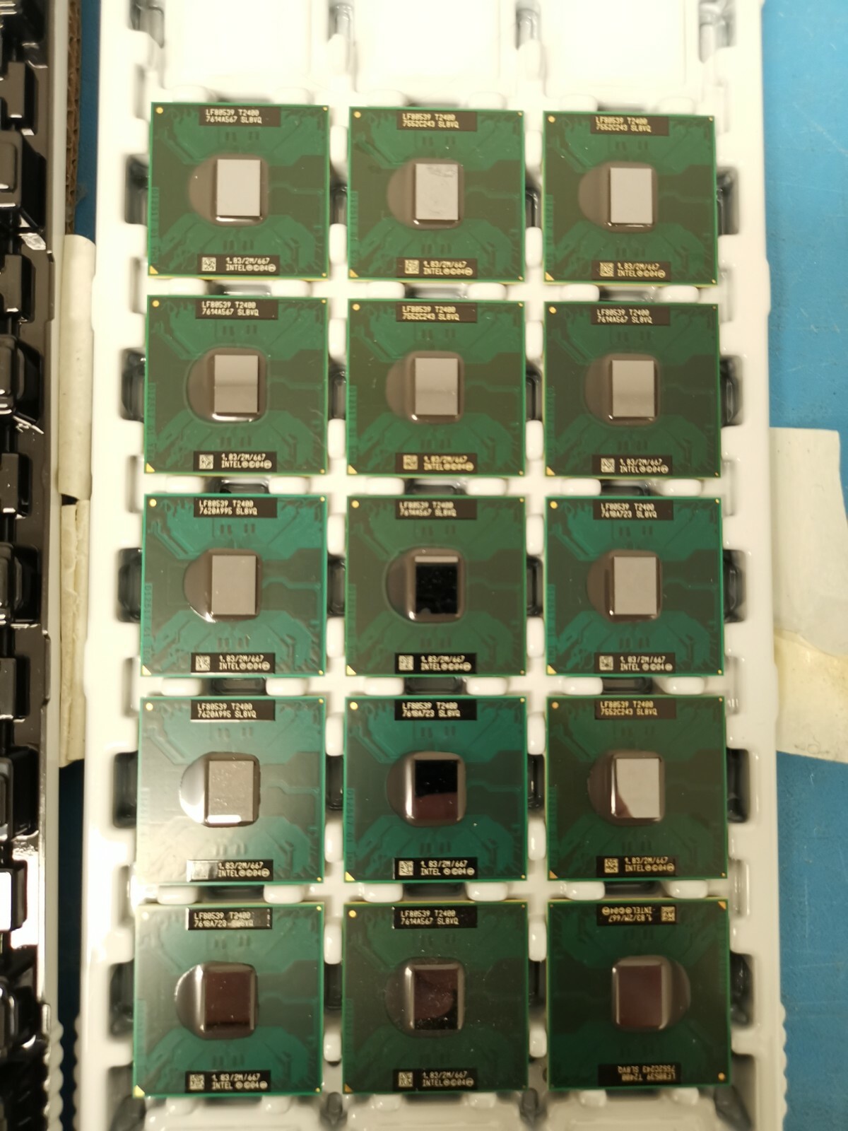 Lot of 15 Intel Mobile Core Duo T2400 1.83GHz 2M 667FSB sM LP SL8VQ CPU ...