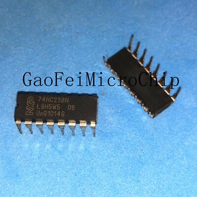 10PCS NXP/Philips 74HC238N 3-to-8 Line Decoder/Demultiplexer DIP-16 ...