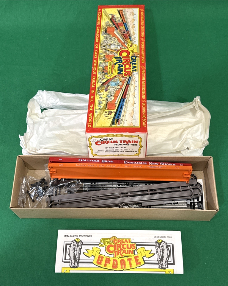 Walthers #932-5629 HO Great Circus Train Locomotive & 12 Car Kits ...
