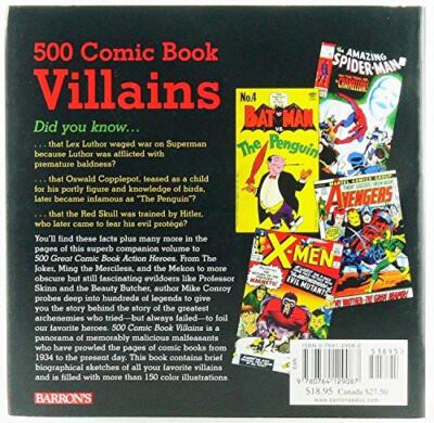 500 Comic Book Villains, Conroy, Mike | eBay Australia