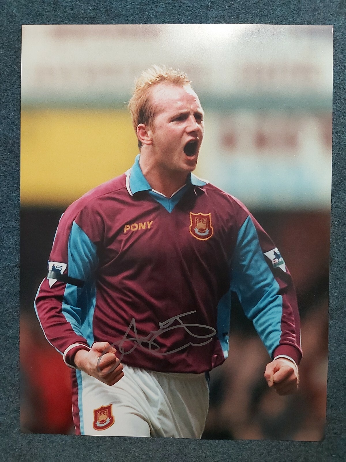 John Hartson Signed West Ham United 16"x12" Photo - AFTAL RD | eBay UK