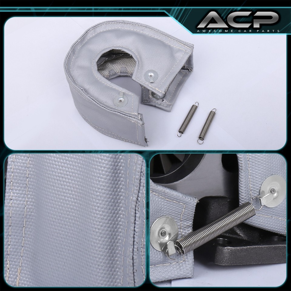 Turbo Jacket Heat Shield Wrap Cover Silver For T3 T4 T25 T28 GT25 GT28 ...