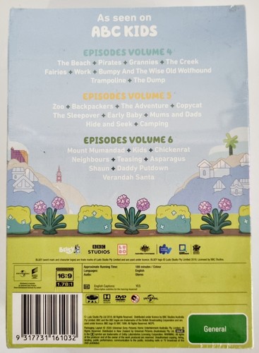 Bluey : Season 1 : Vol 4-6 (Box Set, DVD, 2020) for sale online | eBay
