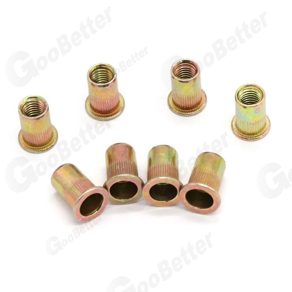 150Pcs Rivet Nuts Kit SAE Carbon Steel Rivet Nut Insert Nutsert ...