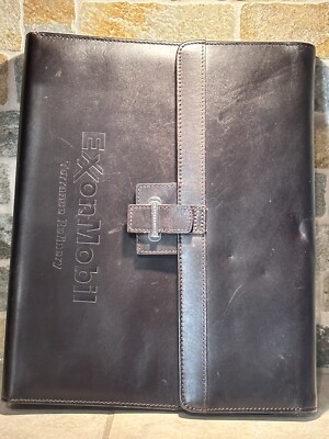 Vintage Exxon Mobil Torrance Refinery Cutter & Buck Portfolio/Padfolio ...