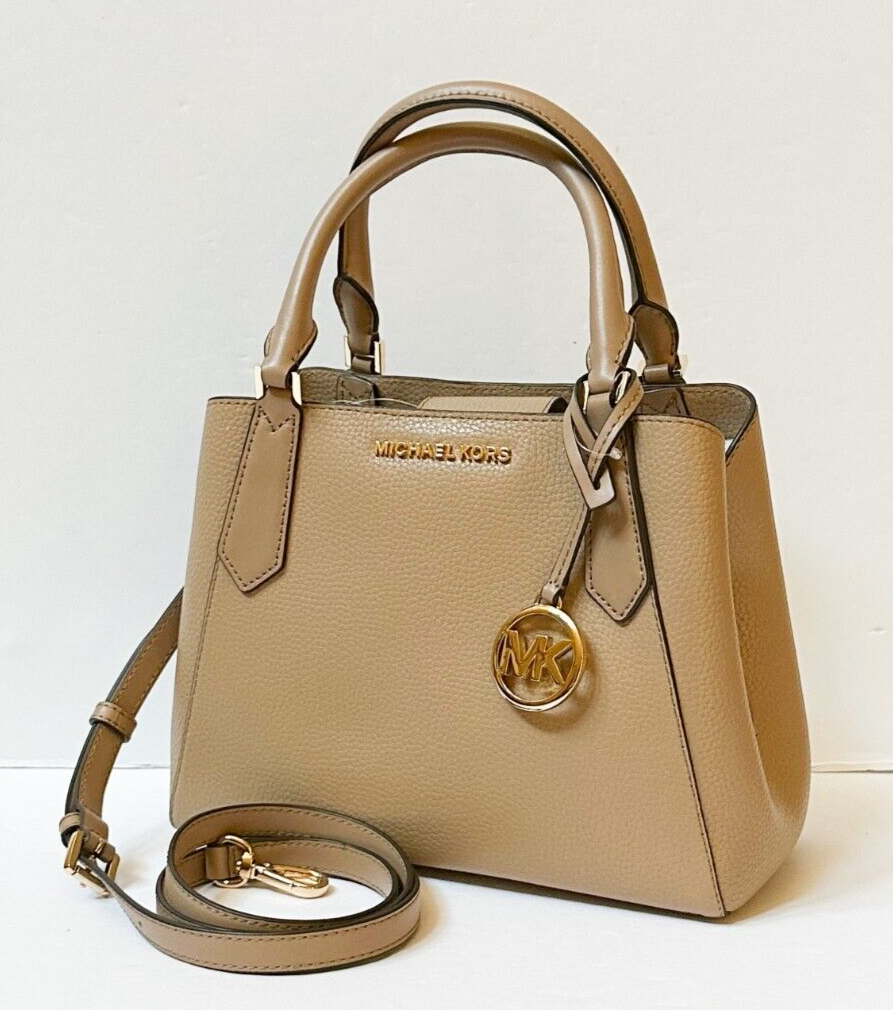 Michael Kors Kimberly Small Satchel Shoulder Crossbody Bag Dark Khaki ...