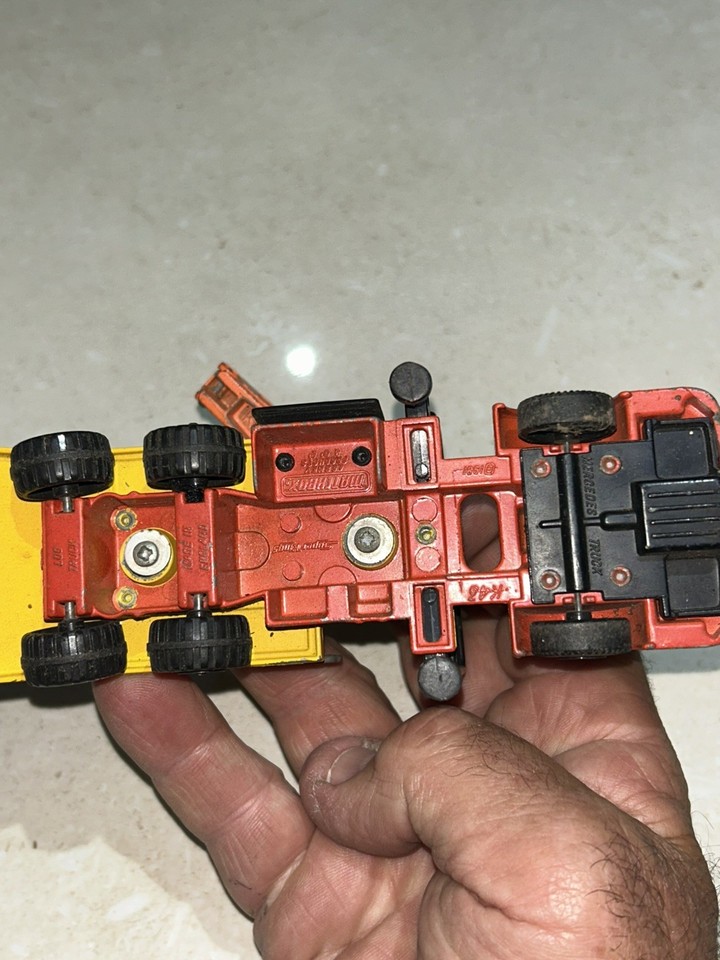Matchbox SuperKings Mercedes Log Truck K43 1981 Vintage Yellow | eBay ...