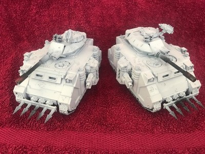 Chaos Space Marine Death Guard Predators x2 | eBay UK