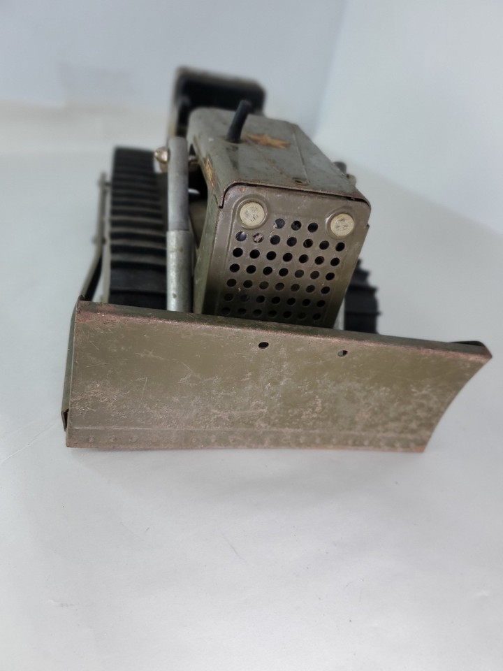 U•Vintage Tonka GR 2-2431 Army Green Bulldozer Large 12" Piece Good ...