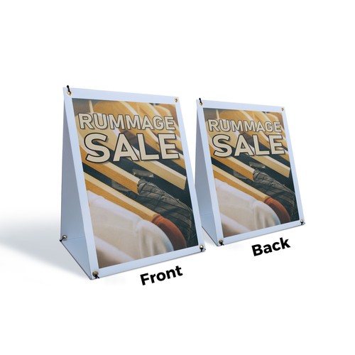 Rummage Sale A-Frame Sidewalk Sign Local Bargains Community Events ...