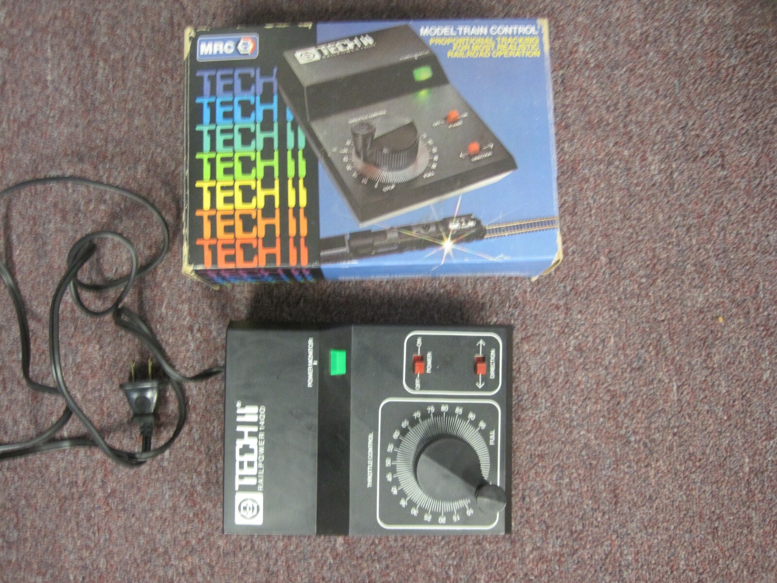 MRC Tech II Railpower 1400 Model Train Transformer with Original Box ...