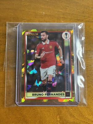 Bruno Fernandes 2022-23 Topps Merlin Gold Atomic Refractor /50 | eBay
