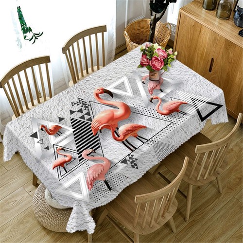 Sharp Angle Arc 3D Tablecloth Table cover Cloth Rectangle Wedding Party ...
