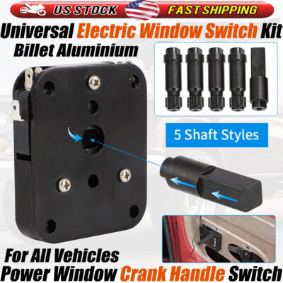Billet Aluminium Electric Power Window Crank Handle Switch For Ford ...