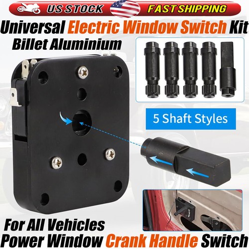 Billet Aluminium Electric Power Window Crank Handle Switch For Ford ...
