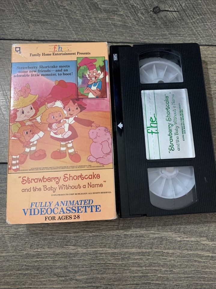 Vintage Strawberry Shortcake and the baby without a name” VHS cassette ...
