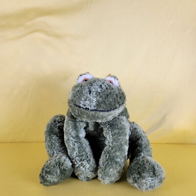 Vtg Freddie Frog Flip Flops Floppy Beanie Weighted Green Textured ...