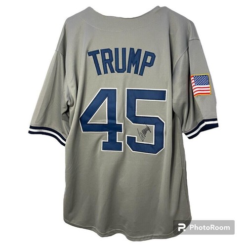 Donald Trump Original Signed Autographed Custom #45 NEW YORK Baseball ...
