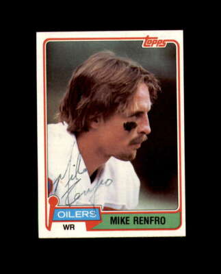 Mike Renfro Hand Signed 1981 Topps Houston Oilers Autograph | eBay
