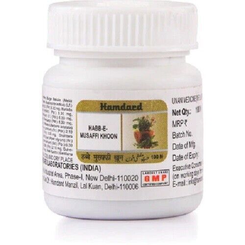 Hamdard Unani Hamdard Habbe Musaffi Khoon 100 Tablet x 6 pack | eBay