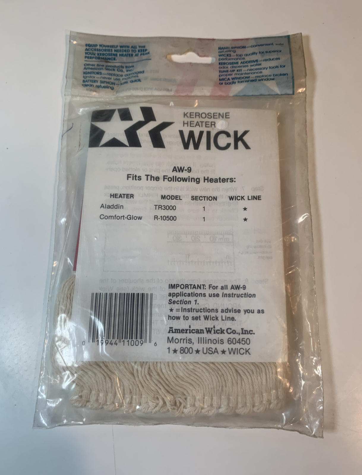 American Wick Kerosene Heater Replacement Wick AW9 for sale online | eBay