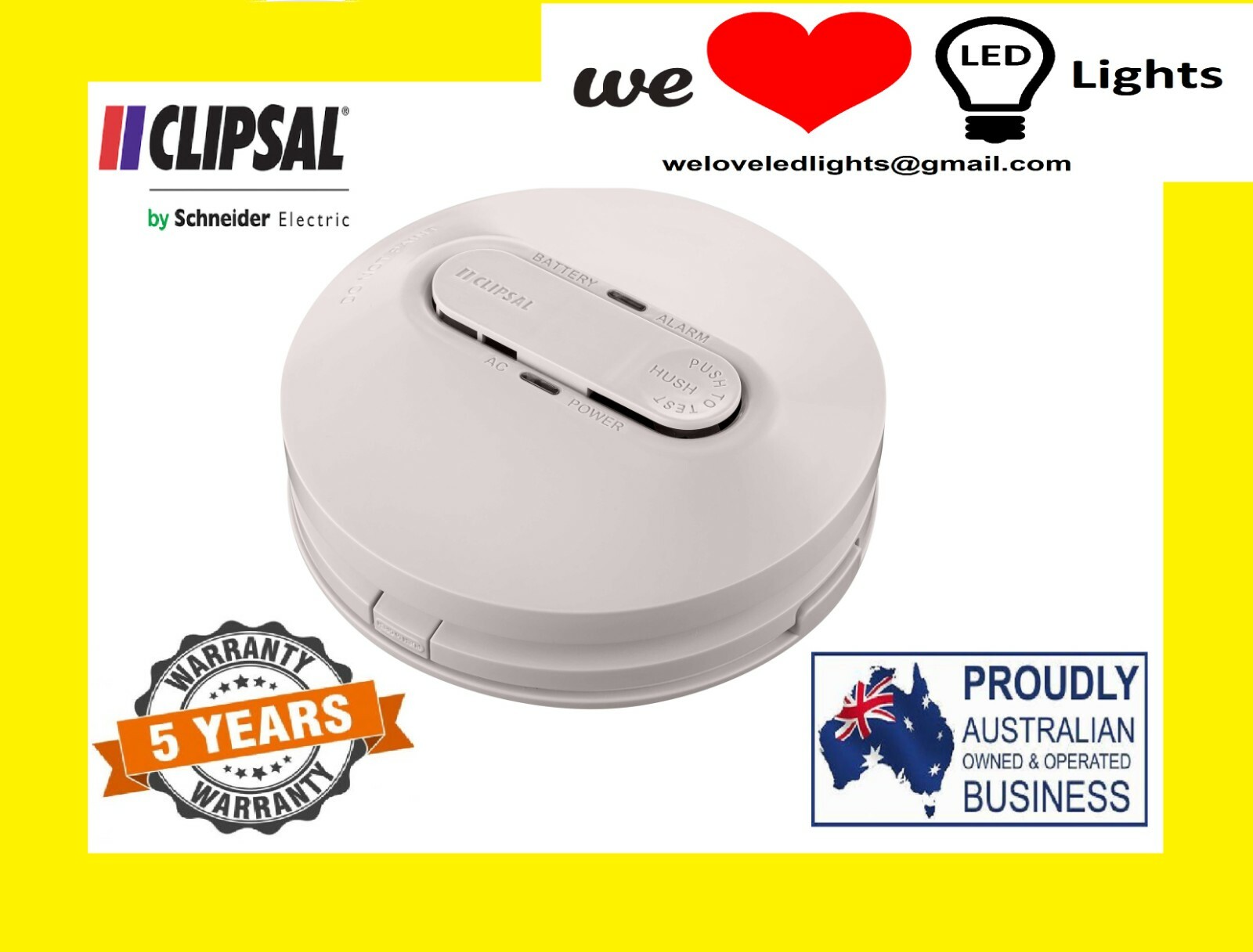 CLIPSAL 240 Volt GEN 4 Photoelectric Wired Interconnect Smoke Alarm ...