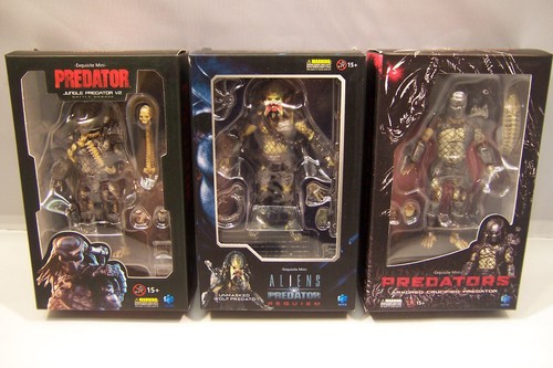 HIYA TOYS PREDATORS: 3 PREDATOR LOT 1:18 SCALE EXQUISITE MINI ACTION ...