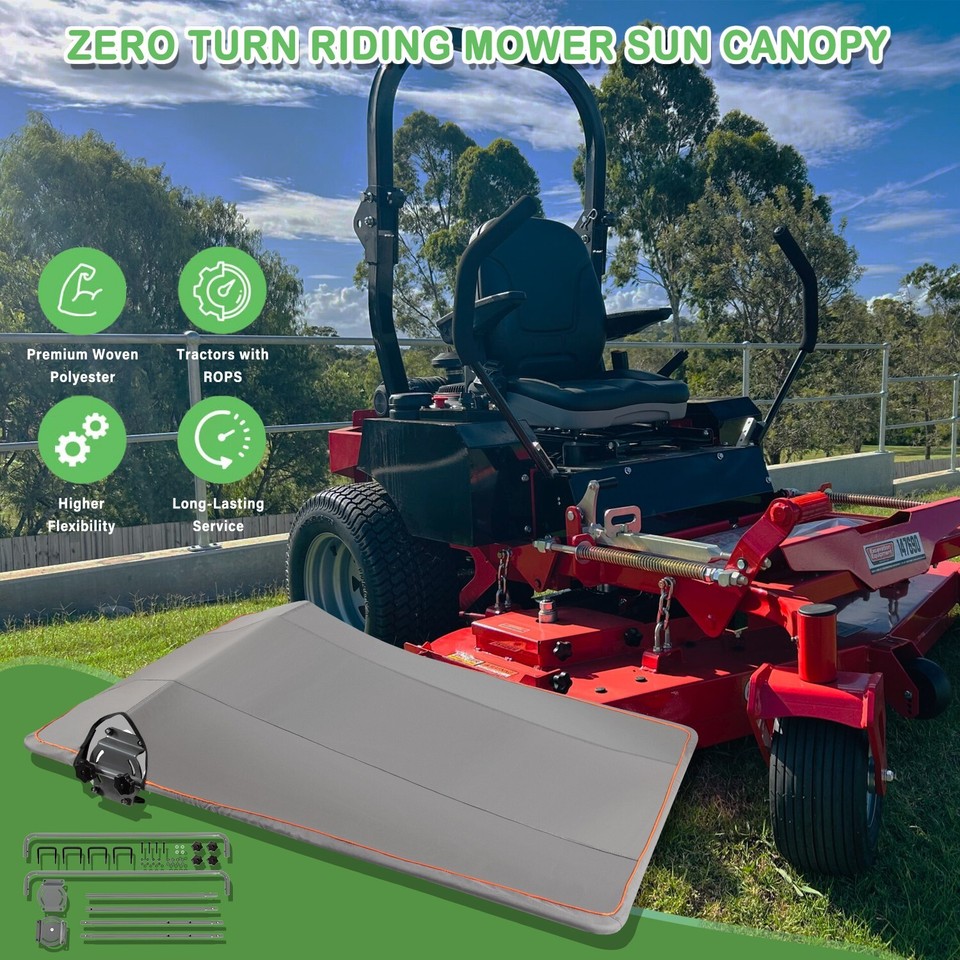 Riding Lawn Mower Sun Shade Canopy for Husqvarna Zero Turn with ROPS ...