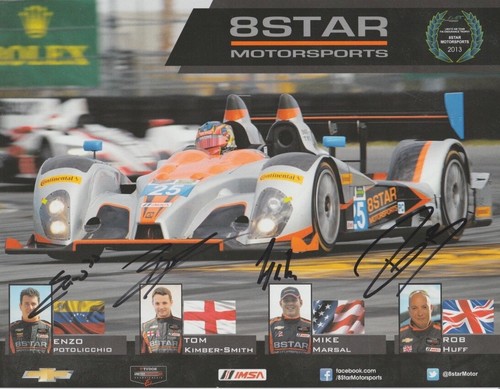 2014 8 Star Motorsports Chevy Oreca PC signed Rolex 24 IMSA TUSC Hero ...