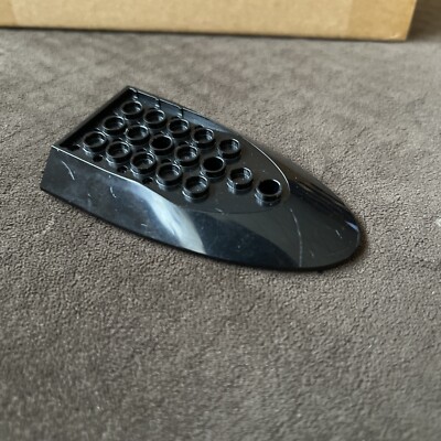 Lego Aircraft Fuselage Forward Bottom Curved Black Replacement Part ...