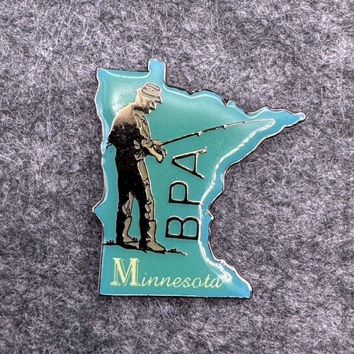 BPA Minnesota Fishing Pin Blue Collectible Tie Hat Lapel State Pin ...