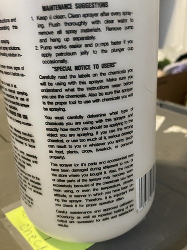 RL Flo-Master Hand Sprayer 2.5 Pints 1.18 Liters 40oz Pump Home ...