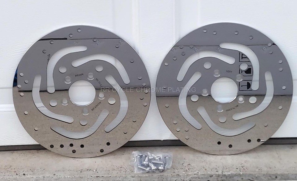 Harley Polished Rotors 11.5" Front & Rear 00-14 Softail, Heritage ...