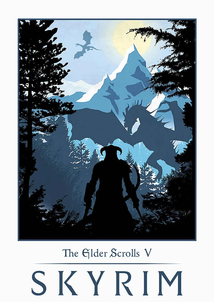 The Elder Scrolls V Skyrim Poster The Elder Scrolls V:, 60% OFF