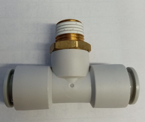 SMC KQ2T10-02S 10mmX10mmX1/4"NPT push-to-connect branch tee connector ...