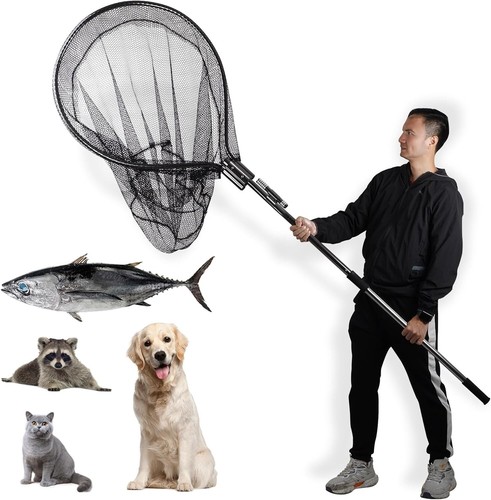 Dog Catch Net Pole Animal Catching Net Wildlife Control Tool Large Fish ...