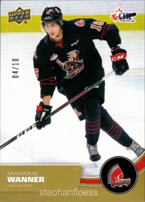 2021-22 Upper Deck CHL Stars High Gloss #16 Maximus Wanner 04/10 ...